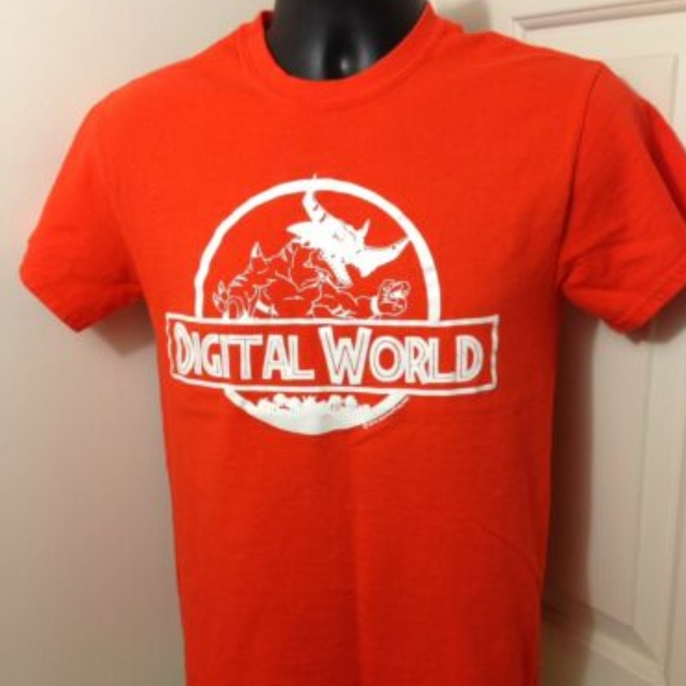 Digimon Digital World Greymon Agumon Logo T Shirt - Gem